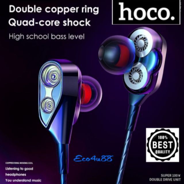 HOCO EARPHONES WIRE CONTROL M304 M303 STEREO/SUPERBASS | Shopee Malaysia
