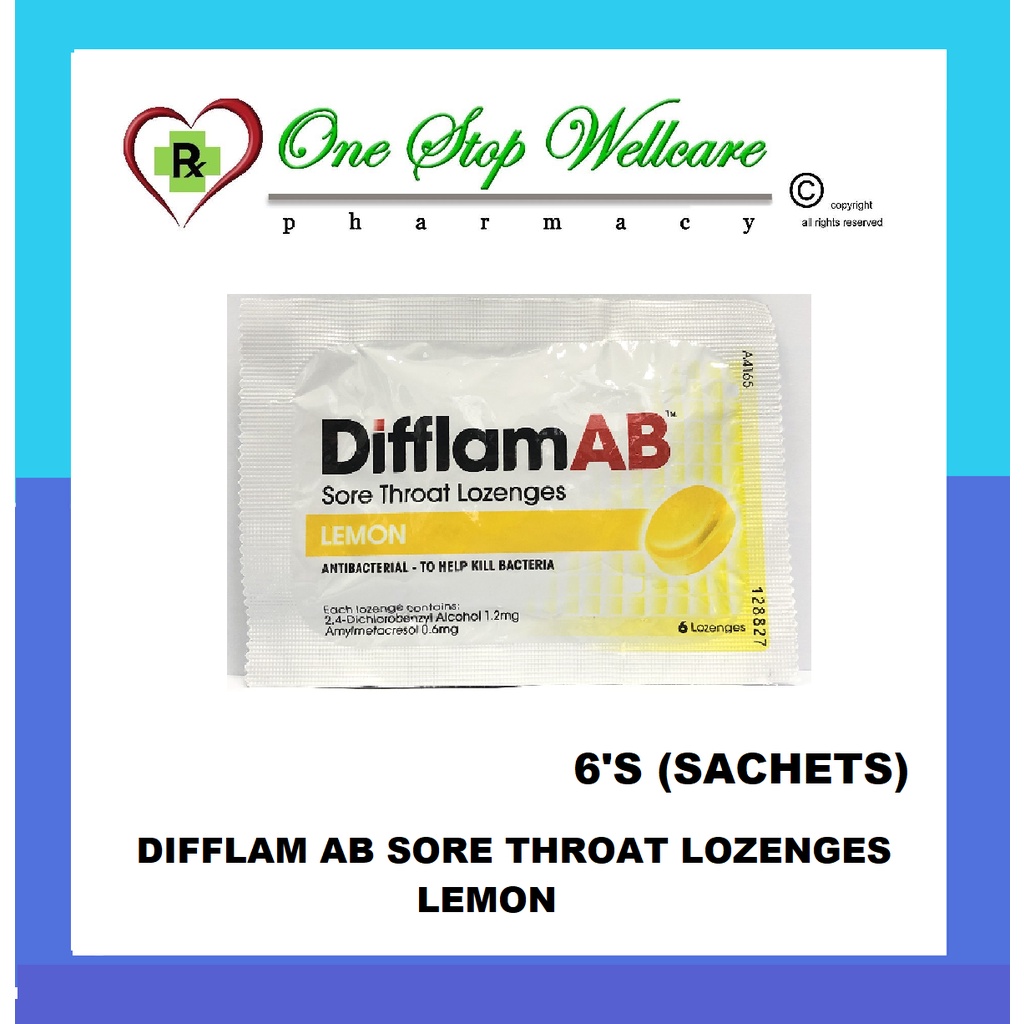 DIFFLAM AB SORE THROAT LOZENGES (ORANGE /BLACKCURRANT /LEMON /HEXTRA ...