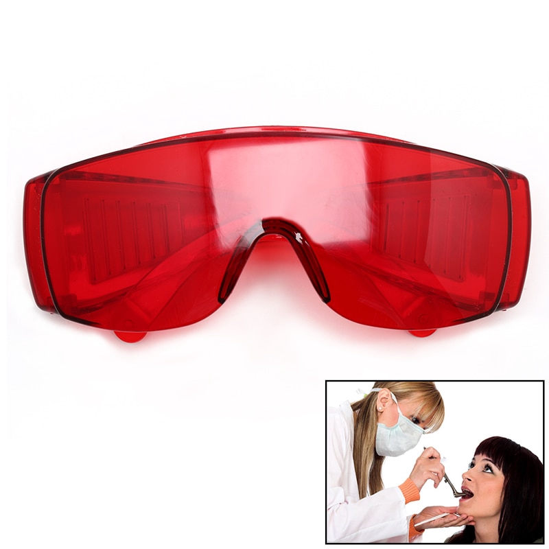 New Red Goggle Glasses Protective Eye Curing Light Whitening UV For ...