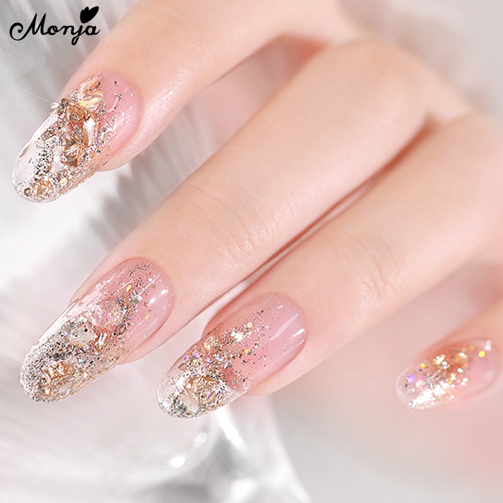 Monja Nail Art Decorations for UV Gel Polish Mixing Blending Sparkling ...