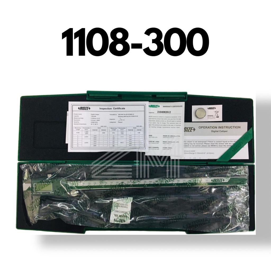 INSIZE Digital Caliper (1108-150), (1108-200), (1108-300) 数码卡尺 6" 150mm ...