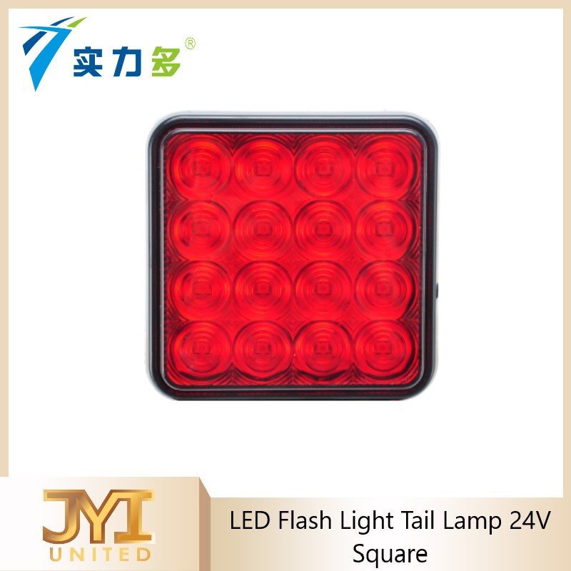 SHILIDUO LED Flash Light Tail Lamp 12V / 24V Square - RED / AMBER SD ...