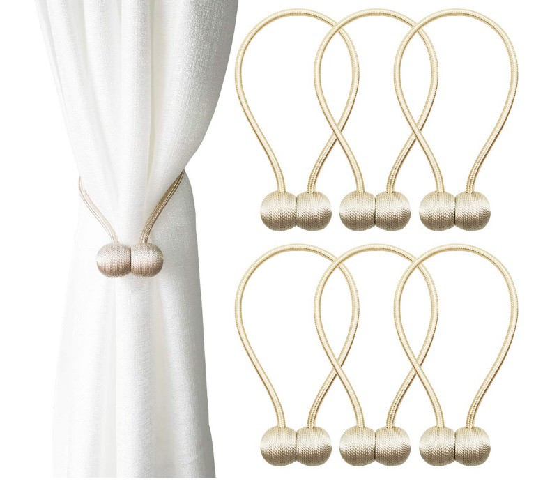 Curtain Pengikat Langsir Magnet Klip Penyepit Tali Ikat Rod Rail ...