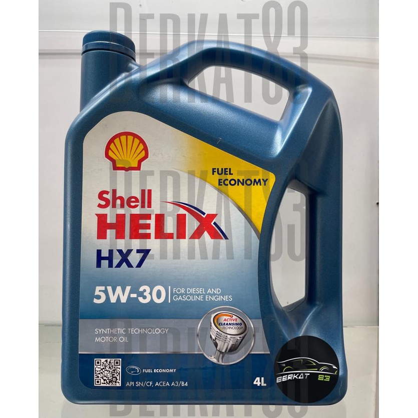 [CLEAR OLD STOCK] SHELL HELIX HX7 5W-30 SEMI SYNTHETIC ENGINE OIL (4L ...