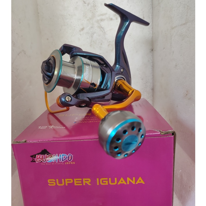 BUSHIDO SUPER IGUANA SW V3 HIGH SPEED SPINNING FISHING REEL 12+1 BB ...