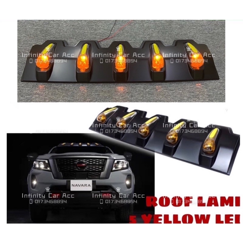 Nissan Navara Np300 / Navara 2021 PRO-4X Pro4x Roof Lamp Roof Top 5pcs ...