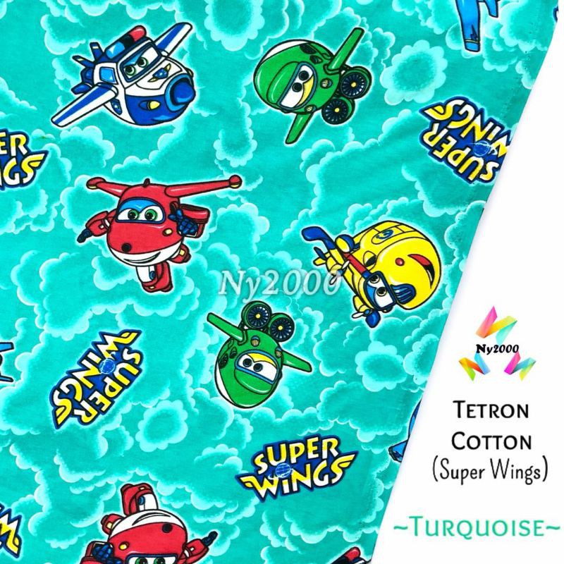 Kain Tetron Cotton TC (Polyester + Cotton) Super Wings (Bidang 48 inci ...