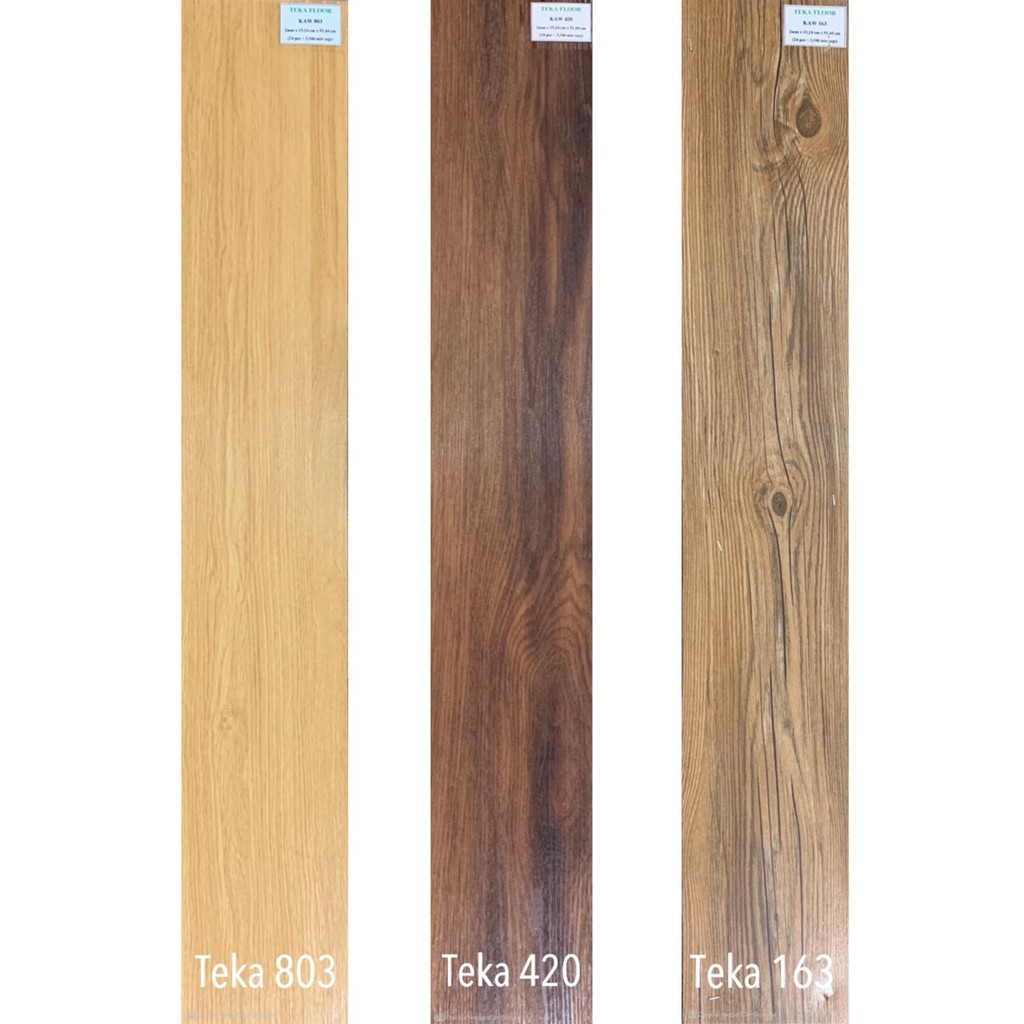 Vinyl Wood Plank Floor Teka | Shopee Malaysia