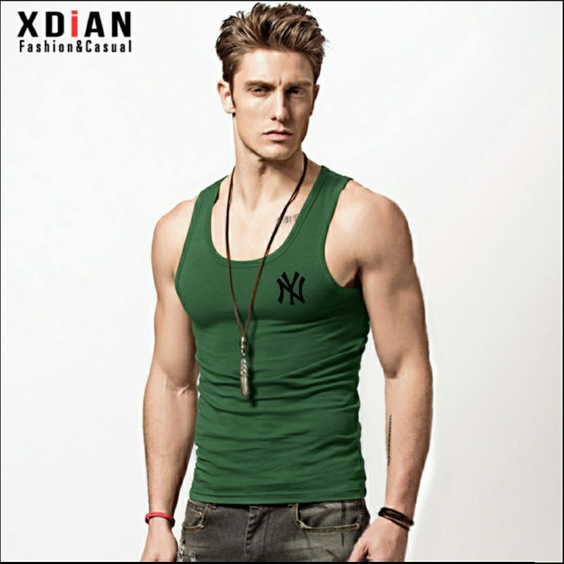 Adult Men's Singlet YN Men's Singlet Cotton Combed Men's Singlet Shirt ...