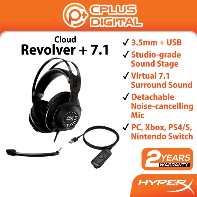HyperX Cloud Revolver Gaming Headset 7.1 Studio-grade Sound Surround ...