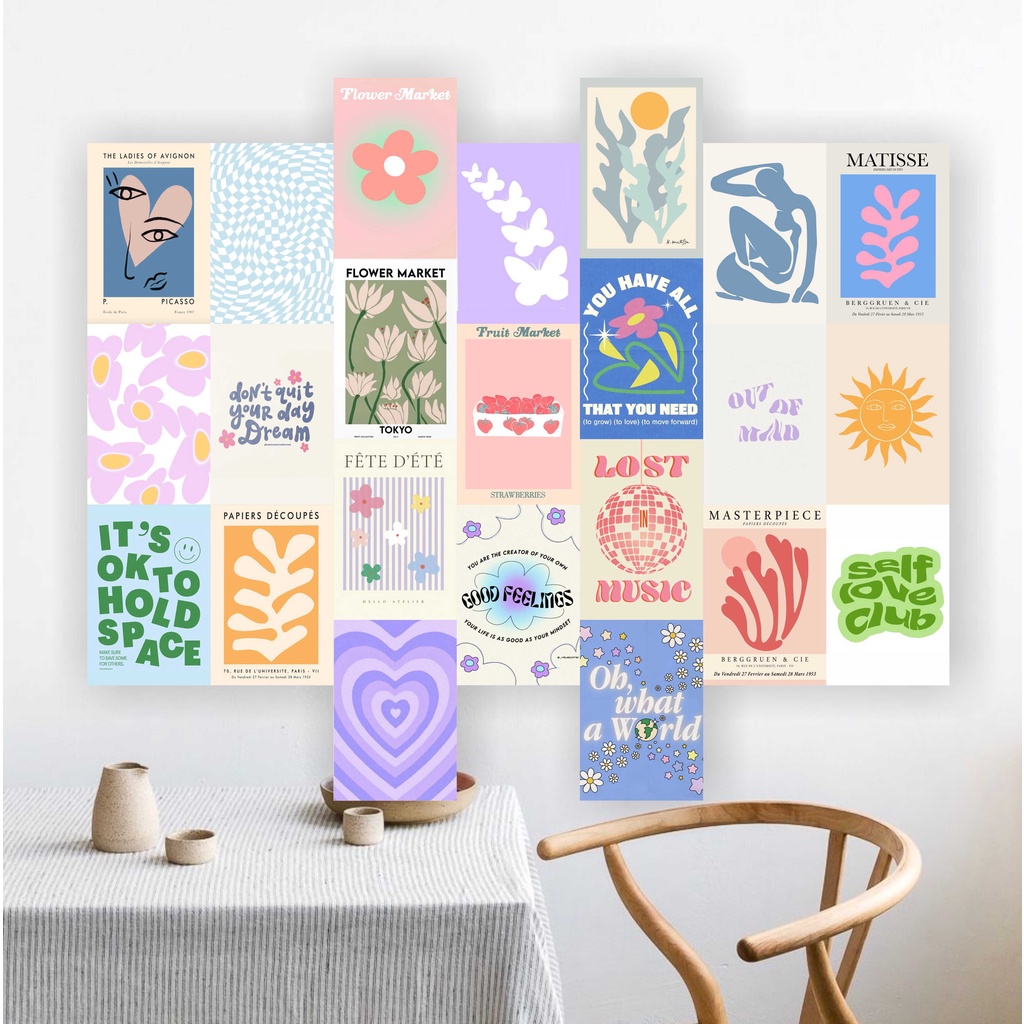 Pastel Theme AESTHETIC Wall POSTER | Shopee Malaysia