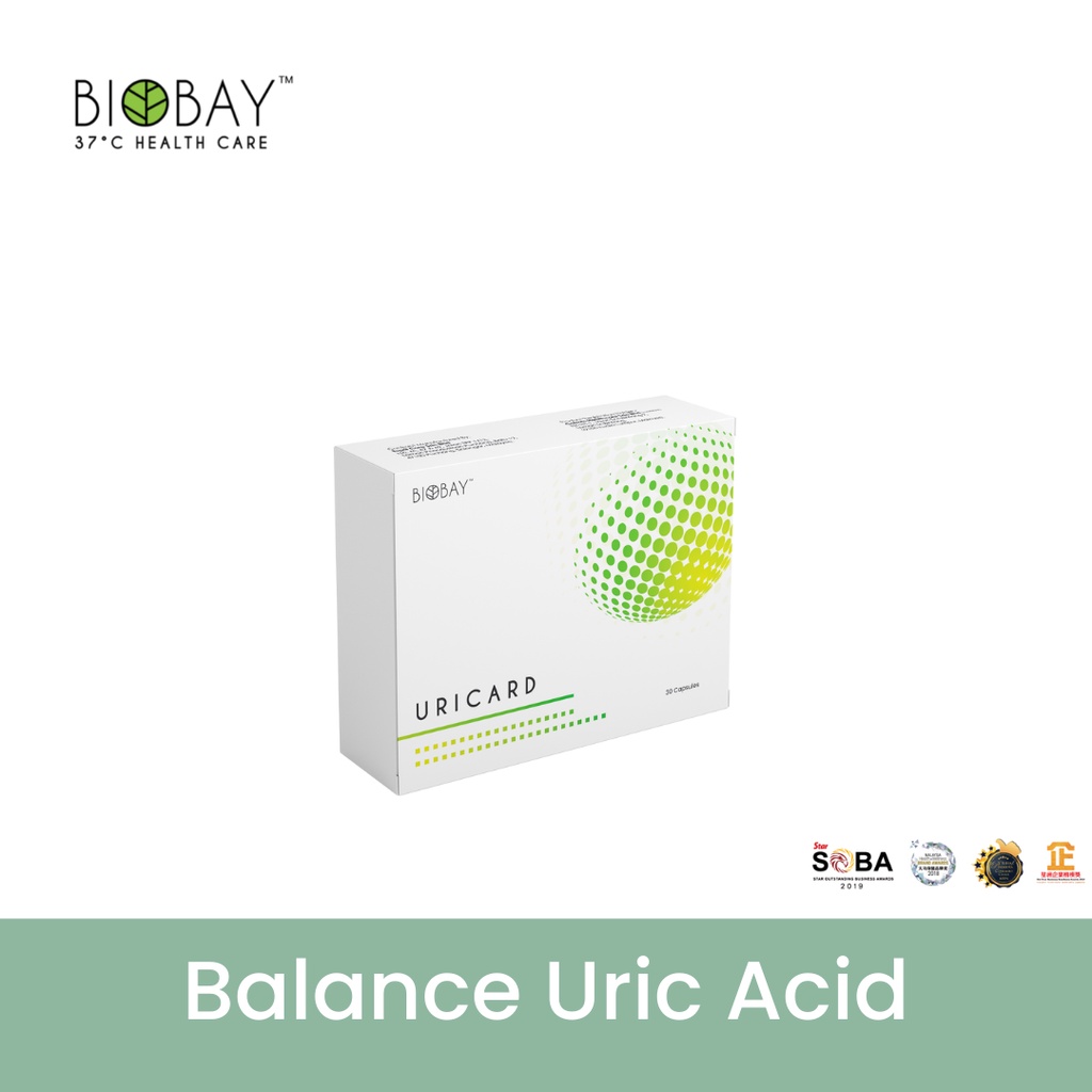 BIOBAY Uricard 30 Capsules Gout Control Supplement | Cheery Vege | Uric ...