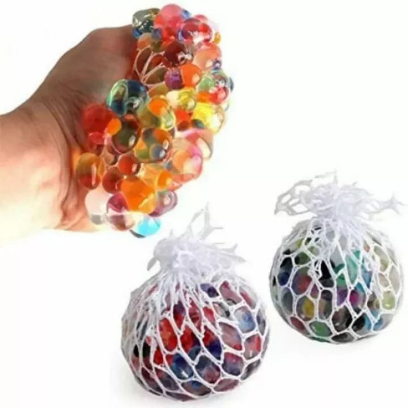 Mesh Squish Ball / Small Size Rainbow Stress Ball / Squeeze Ball Toy ...