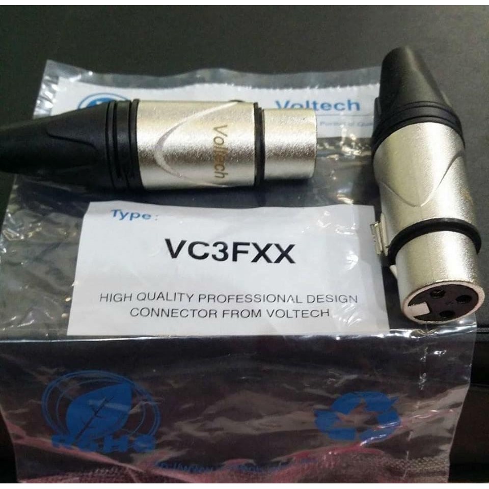 Voltech XLR 3 Pin Connector (New - 1 piece in 1 packet) | Shopee Malaysia