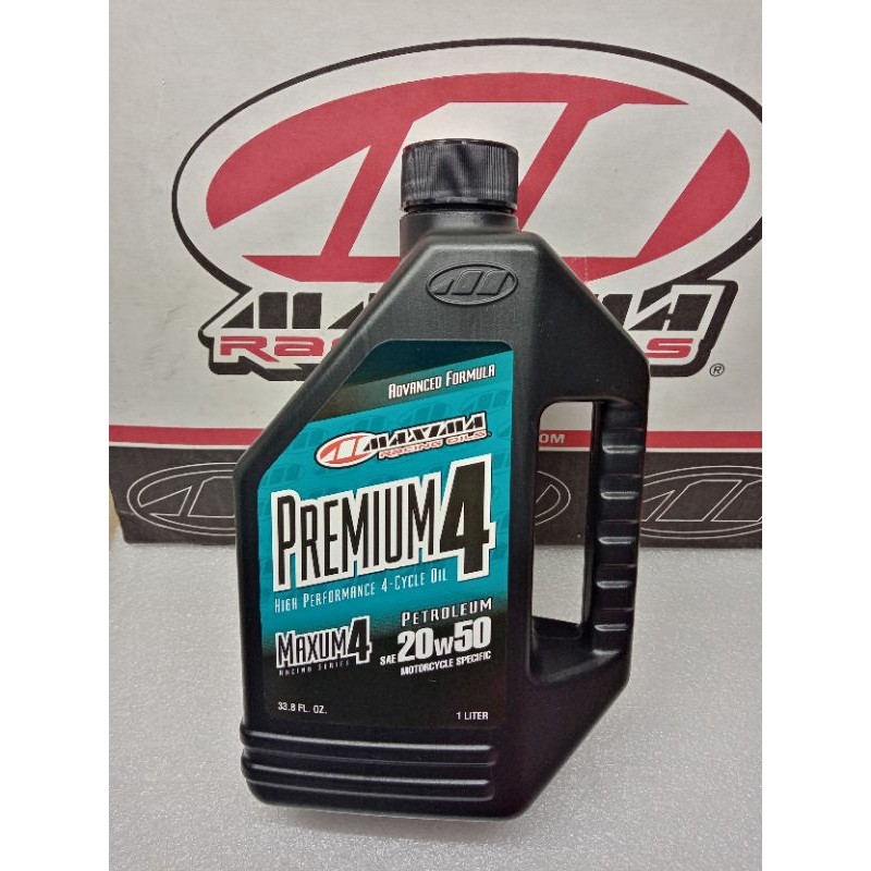 MAXIMA RACING OIL PREMIUM4 4T 20W-50 1LITER | Shopee Malaysia