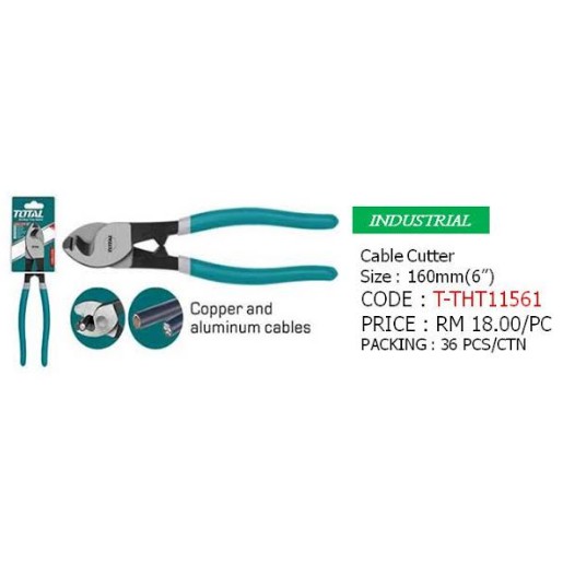 TOTAL BRAND CABLE CUTTER 6" (150MM) - FOR CUTTING WIRE CABLES | Shopee ...
