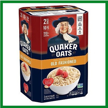 Quaker Oast Oats 4,52kg Box New Model Yellow Box (Whole Rolled Grains ...