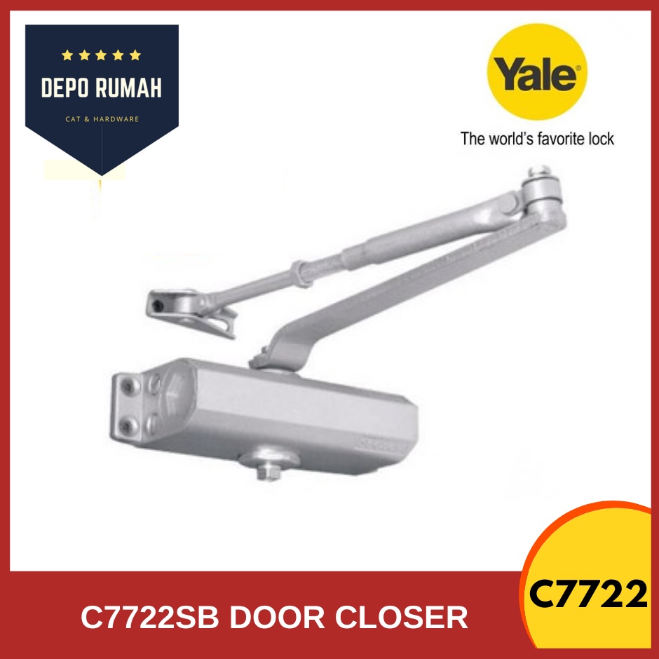 YALE C-7722BC 80KG FIRE RATED DOOR CLOSER (SILVER) | Shopee Malaysia