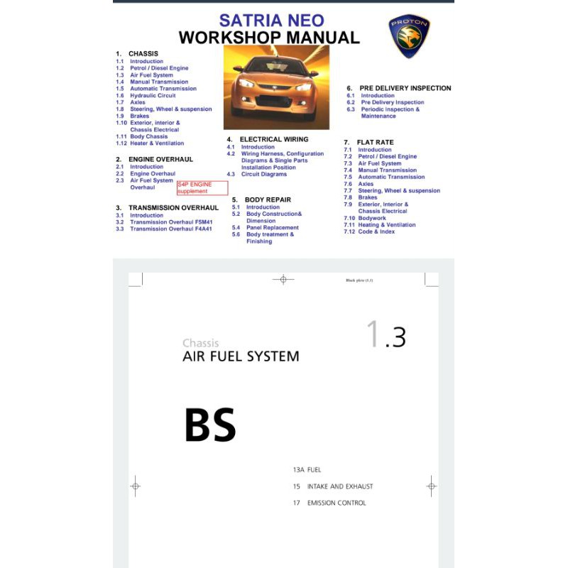 PROTON SATRIA NEO PARTS PDF | Shopee Malaysia