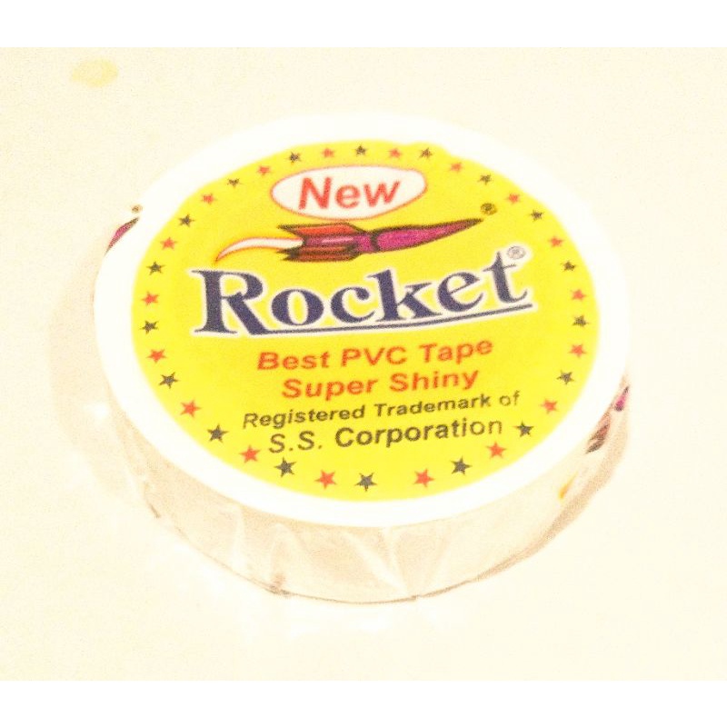 Original White ROCKET PVC Tape 9 Meters Electrical Tape Special for ...
