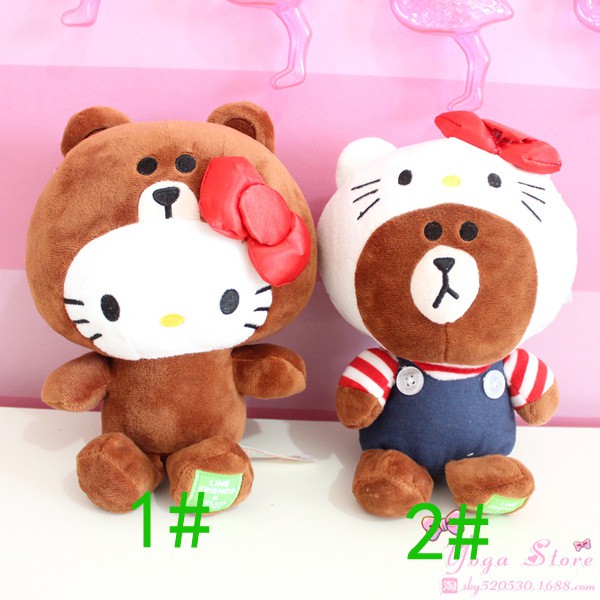 22cm Mini Hello Kitty Plush Toys Dolls Kawaii Stuffed Cartoon Toys Doll ...