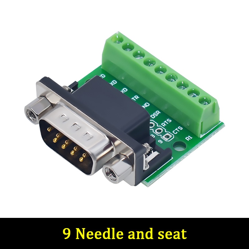 DB9 Male Female Adapter Signals Terminal Module RS232 RS485 Serial To Terminal 9-Pin 9-Hole ...