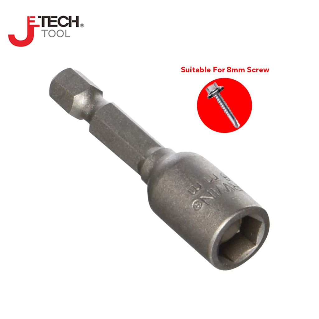 Jetech Magnetic Hexagon Screw Nut Socket Bit Driver 5/16'' (8mm ...