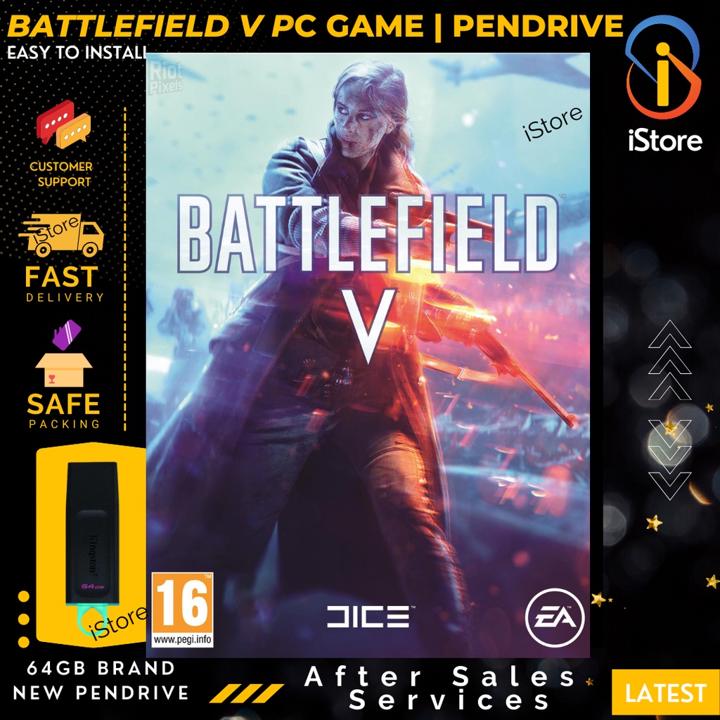Battlefield V full version [ 64 GBPC Game Pendrive USB ] easy to install for Windows 10 or 11 in ...