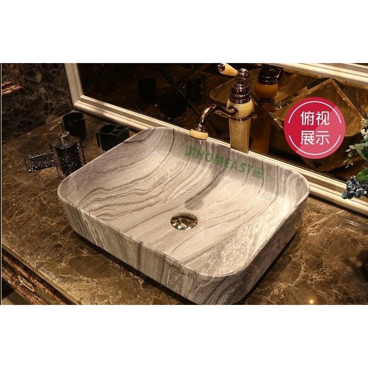 [HOT] Nordic Marble Look wash basin ceramic table top art basin-CB6066 ...