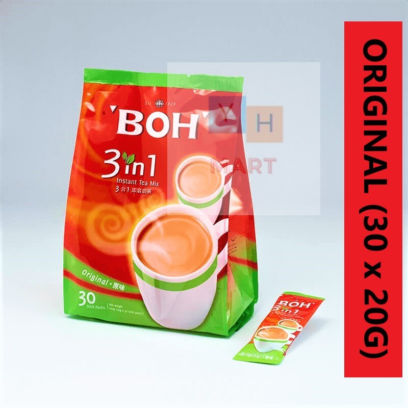 BOH 3 in 1 Instant Tea Mix - Original (30 x 20g) | Shopee Malaysia
