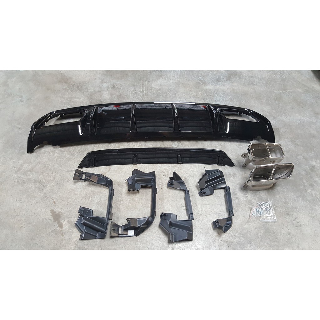 Mercedes Benz A Class W176 Facelift A45 AMG Style Rear Diffuser ( Black ...