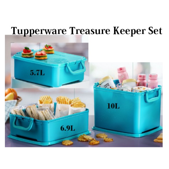 💥SALE💥 Tupperware Treasure Keeper Loose Set 5.7L/6.9L/10L | Shopee Malaysia