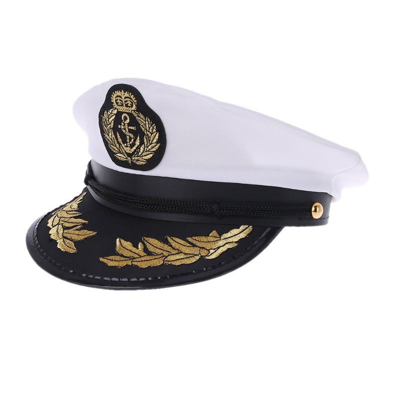 Uniform Hat Topi Pilot Topi Tentera Laut Sailor Hat Costume Hat Pilot ...