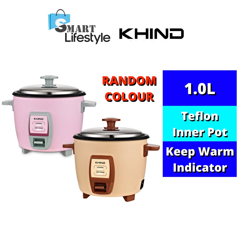 Khind Rice Cooker (1.0L) RC910T (RANDOM COLOUR) | Shopee Malaysia