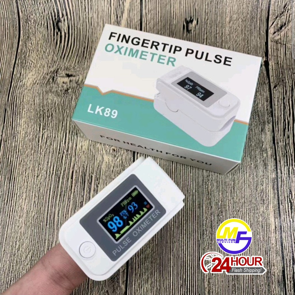 [𝗙𝗶𝗻𝗴𝗲𝗿 𝗢𝘅𝗶𝗺𝗲𝘁𝗲𝗿] LK89 Fingertip Pulse SpO2 Oximeter Oxygen Blood ...