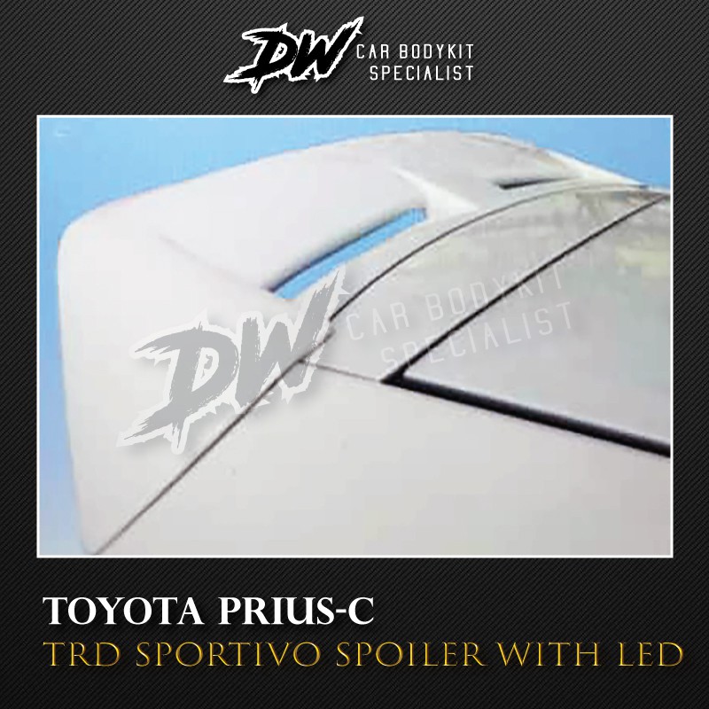 Toyota Prius C Trd Sportivo Spoiler With LED | Shopee Malaysia
