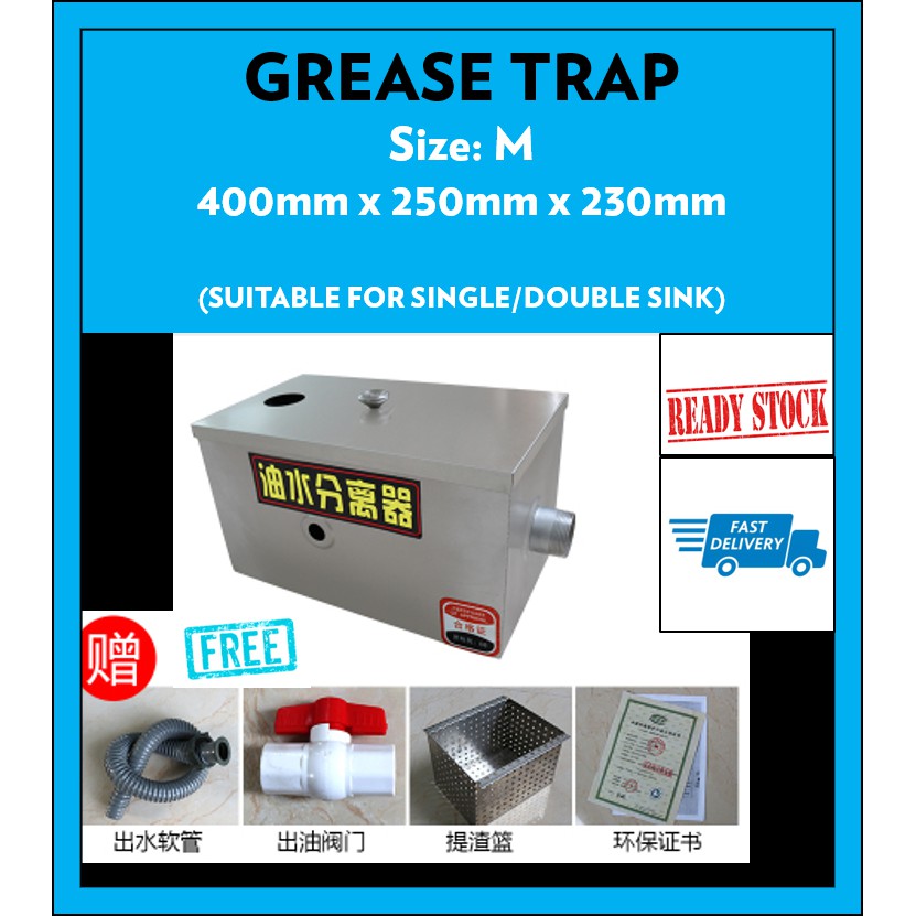 GREASE TRAP / PERANGKAP MINYAK / OIL TRAP FOR RESTAURANT KITCHEN SINK ...