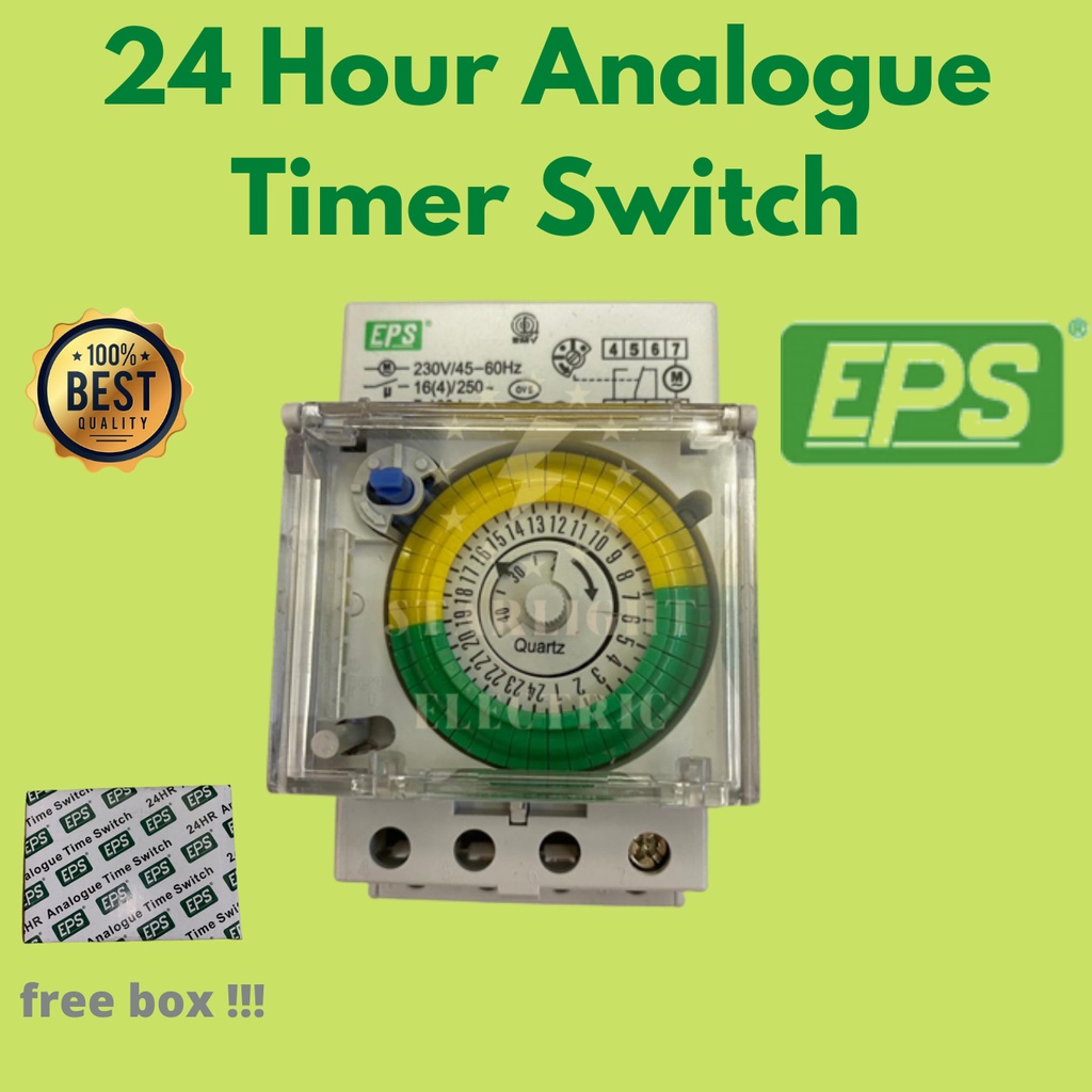 EPS ET-24HR 24HOUR ANALOGUE TIMER SWITCH | Shopee Malaysia