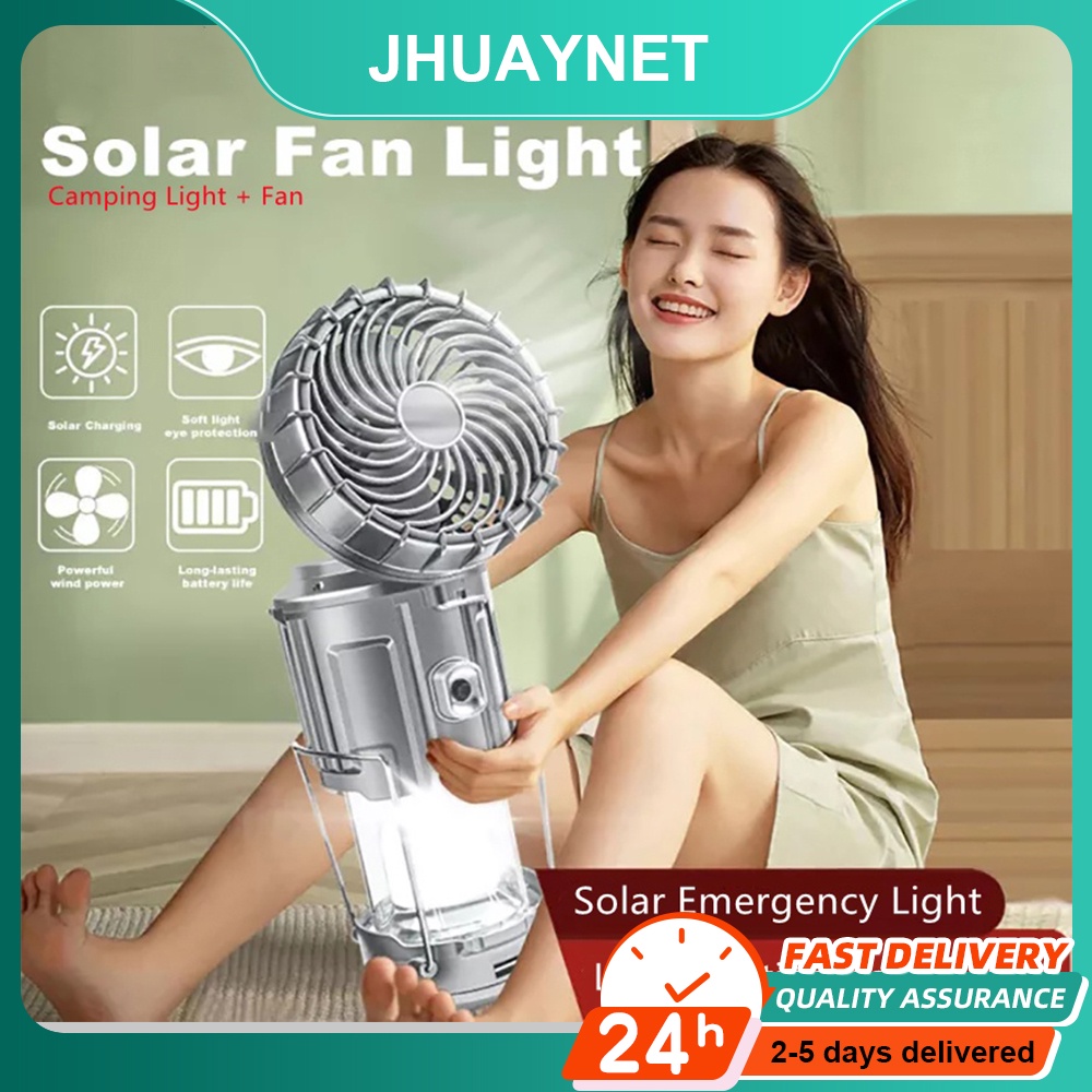 Camping Light Fan Led Solar Light with Fan desktop fan Solar ...
