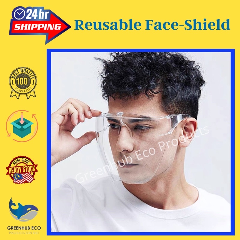 Face Shield Adult/ Reusable Face Sheild/ Hard Face Shield Reusable Hard ...