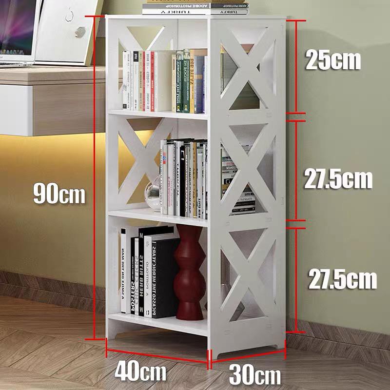 DIY Rak Buku Ikea Style Bookshelf Furniture Office Rack File Stationery ...