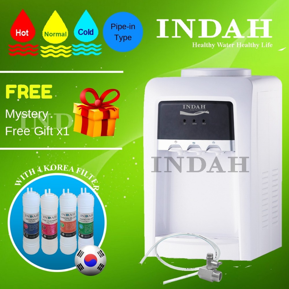 INDAH Mild Alkaline Water Dispenser Hot Normal Cold 1063 with 4 Korea ...