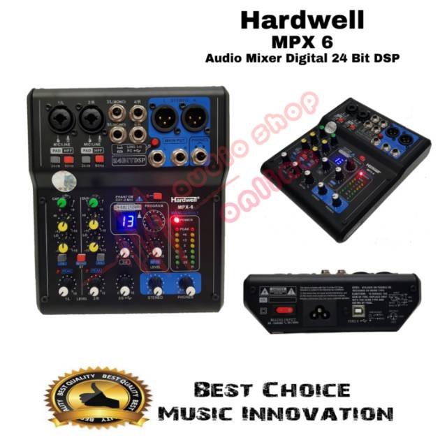 Hardwell MPX 6 Pro Audio Mixer (24 Bit DSP) | Shopee Malaysia