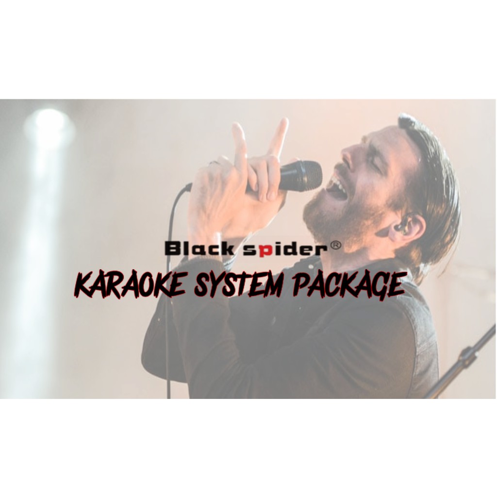 BLACK SPIDER KARAOKE SYSTEM FULL PACKAGE (FREE BRANDED MICROPHONE ...