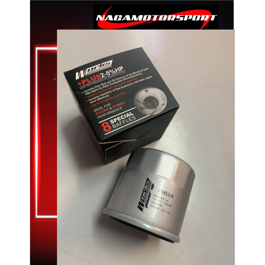 Works Engineering Performance Oil Filter JP-S 3/4 JPM20 Proton Honda ...