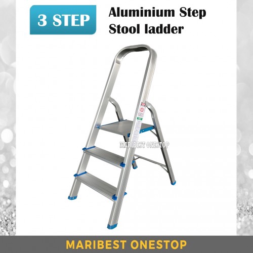 3 Step Foldable Aluminium Step Stool Ladder SAL3 | Shopee Malaysia