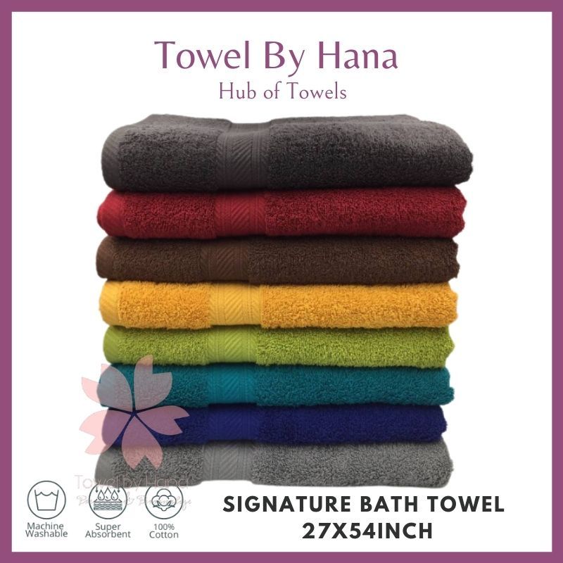 Tuala Mandi Besar Labuh XXl Serap Air Bath Towel High Grade Cotton with ...