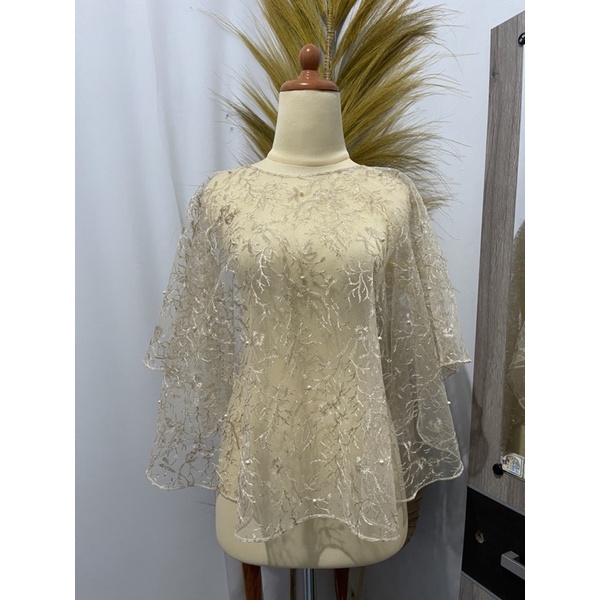 Circle CAPE TOP/Round CAPE/Double TOP Party wedding dress And gamis ...