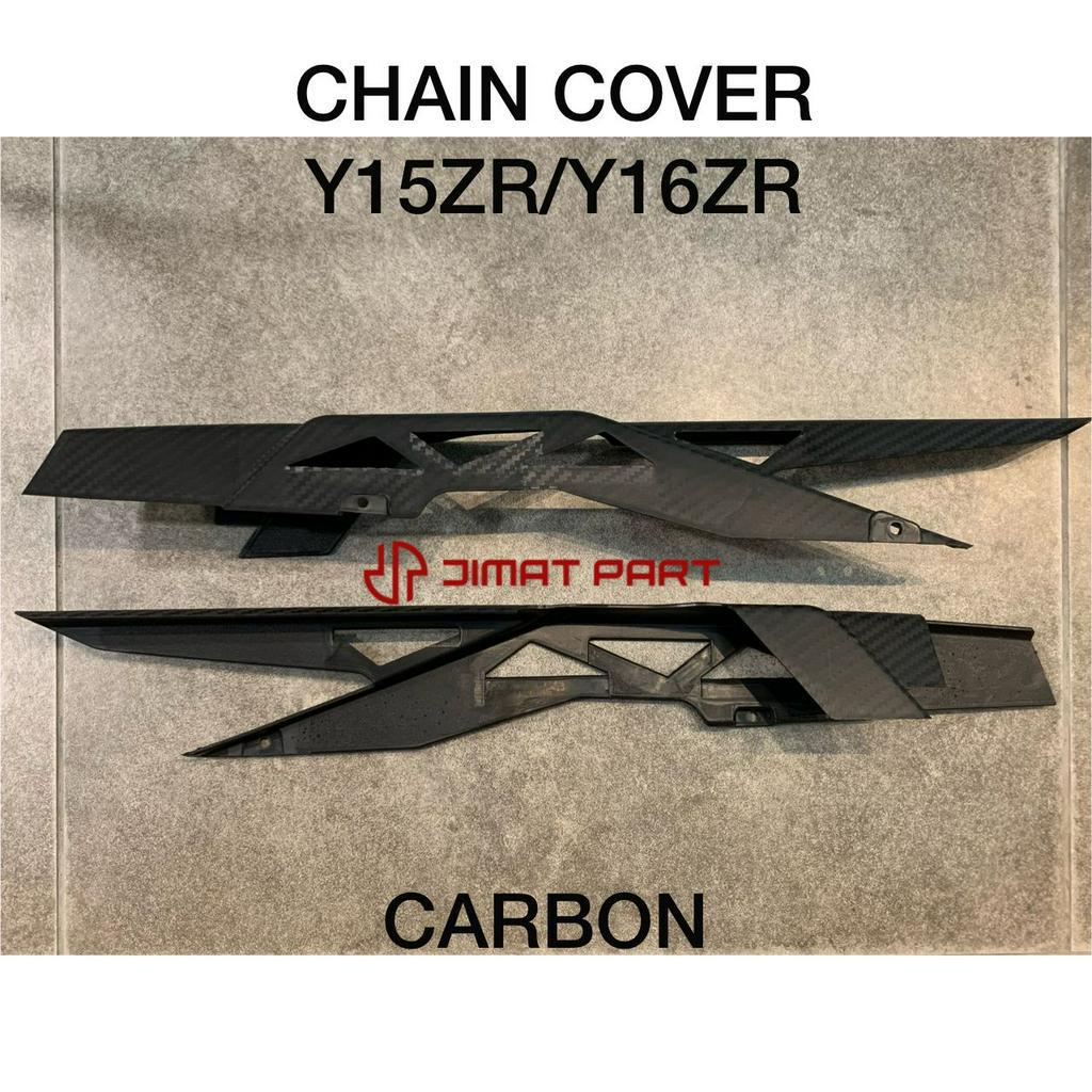YAMAHA Y15 Y15ZR Y16 Y16ZR 1/2 CHAIN COVER CHAIN CASE CARBON COVER ...