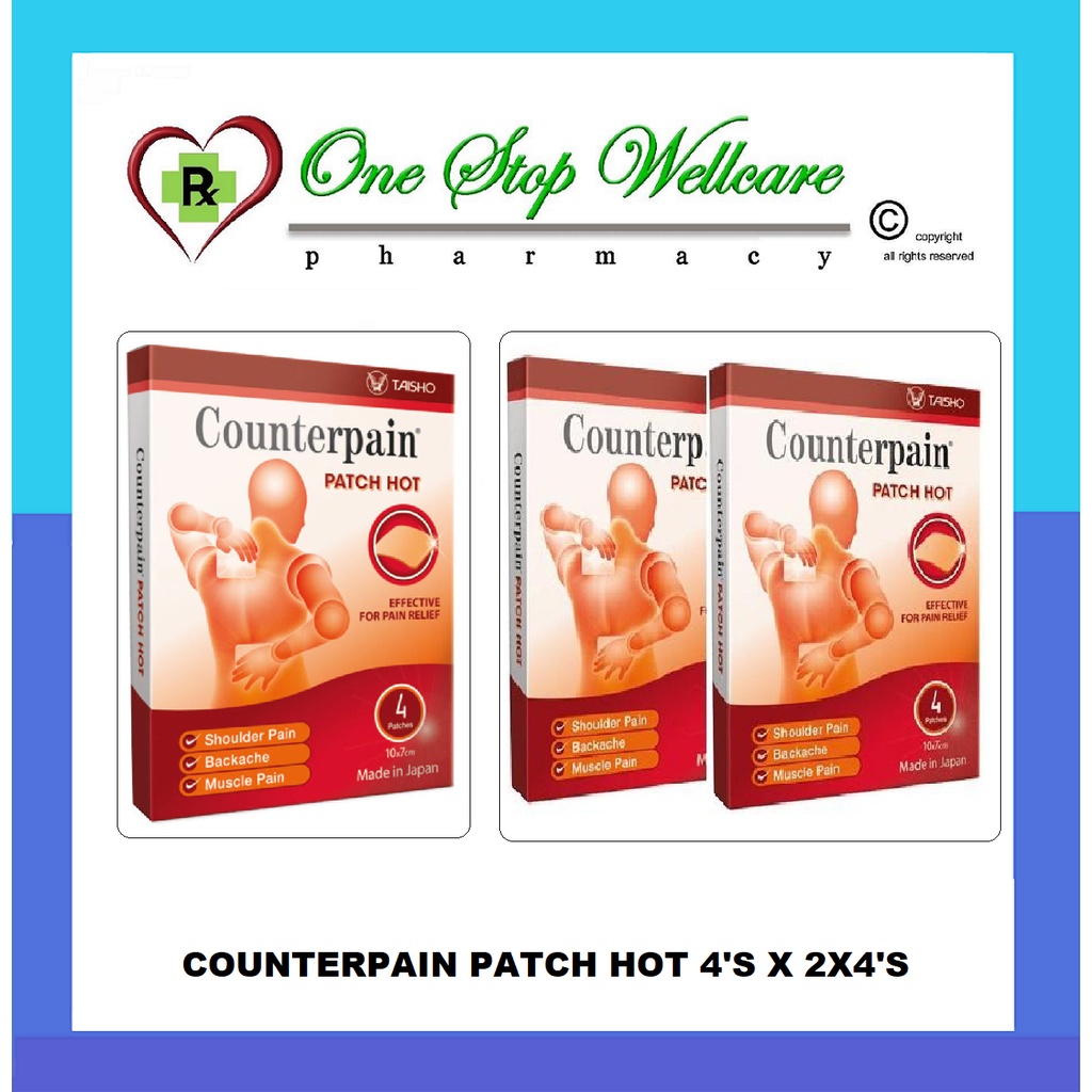 COUNTERPAIN PATCH HOT 4'S / 2X4'S (TWIN PACK) (EXP: 10/2026) | Shopee ...